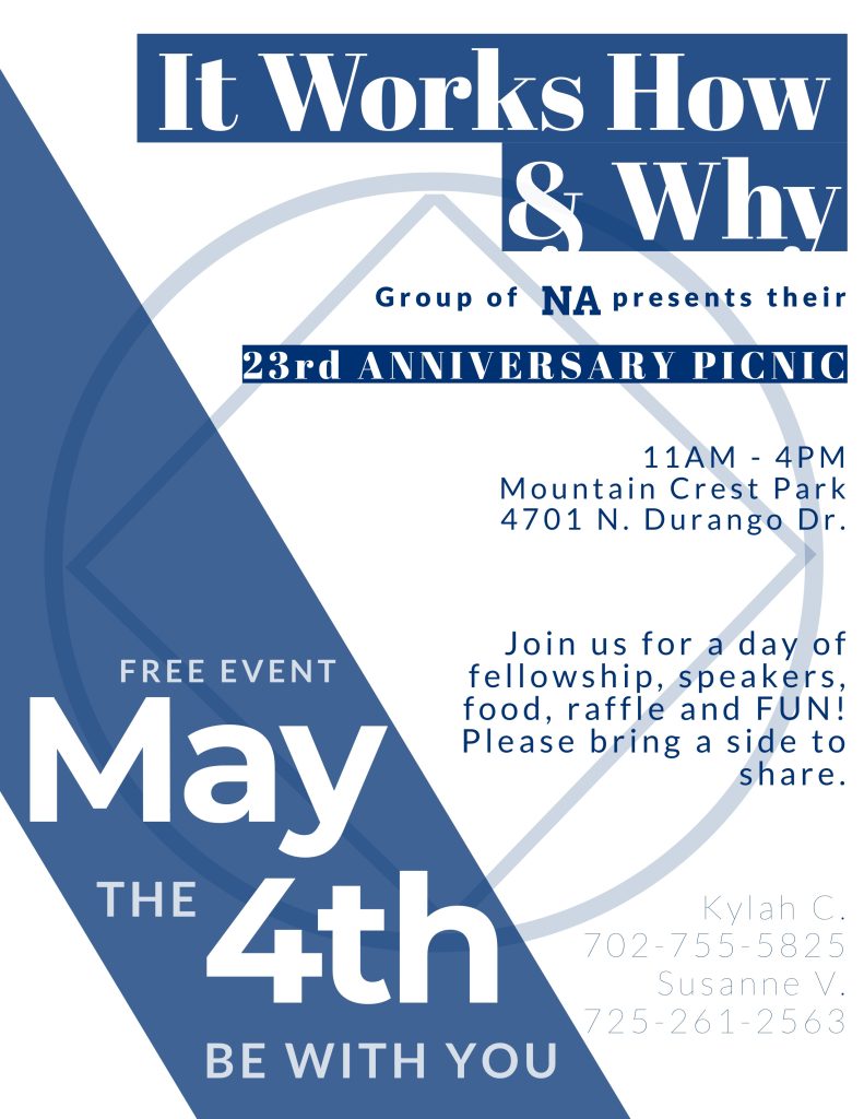 Events from May 13 – May 3 – Region 51 of Narcotics Anonymous